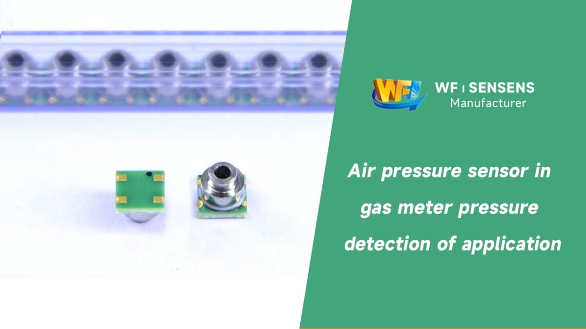 Air pressure sensor in gas meter pressure detection of application